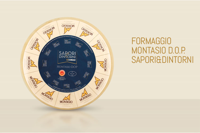 Formaggio Montasio D.O.P. SAPORI&DINTORNI - Gustour Conad